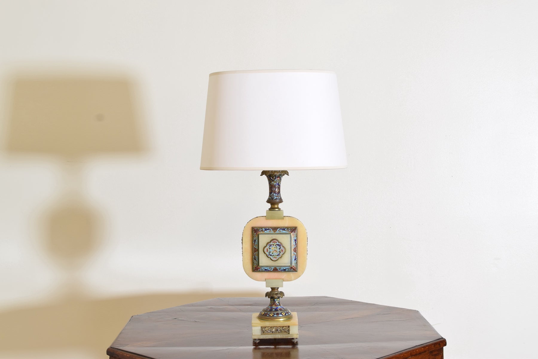 Onyx and Cloisonné Enamel Table Lamp – ROBUCK